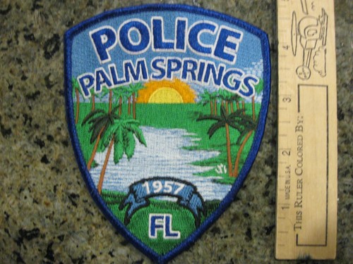Palm Springs Florida Police patch FL | eBay