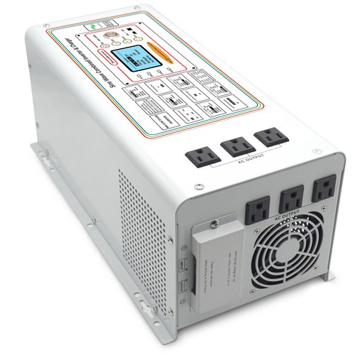 3000W 9000W Peak 12V 24V to 110V Pure Sine Wave Power Inverter with UPS ...