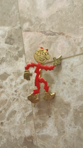 Deco Reddy Kilowatt Electric Utility Mascot Advertising Shirt Pin ...