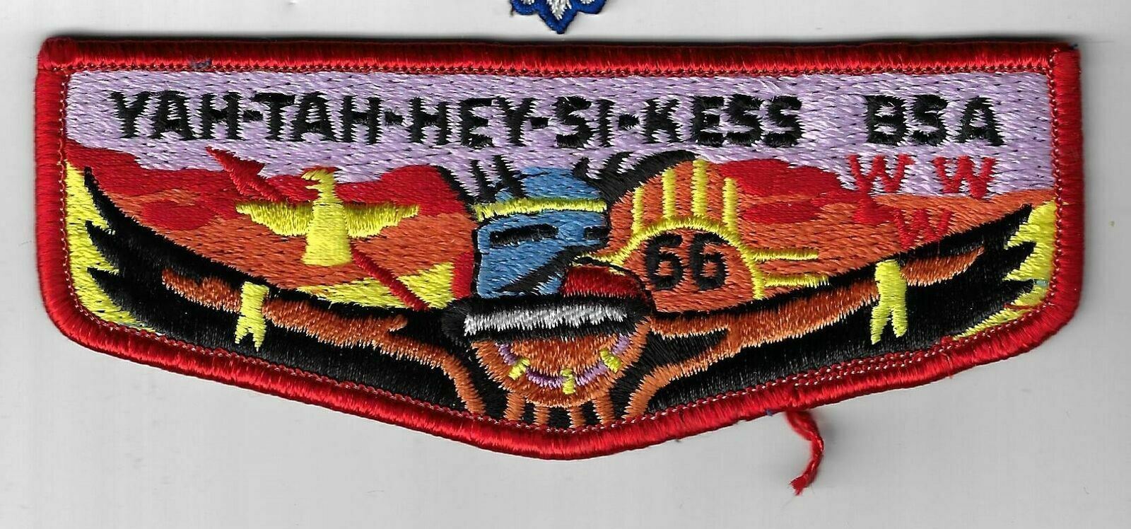 OA 66 Yah-Tah-Hey-Si-Kess S17 WWW BSA Flap RED Bdr. Great Southwest NM ...