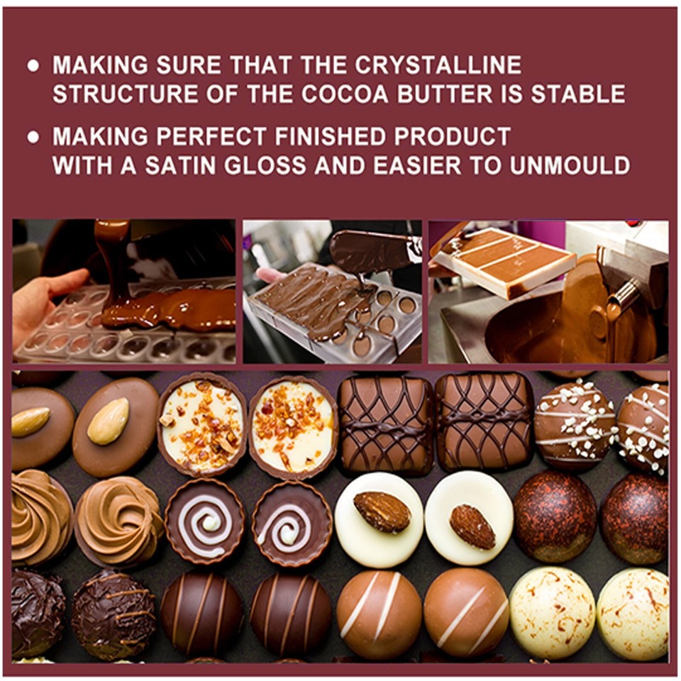 Commercial Tabletop 110V Vibration 8kg/batch Chocolate Melting ...