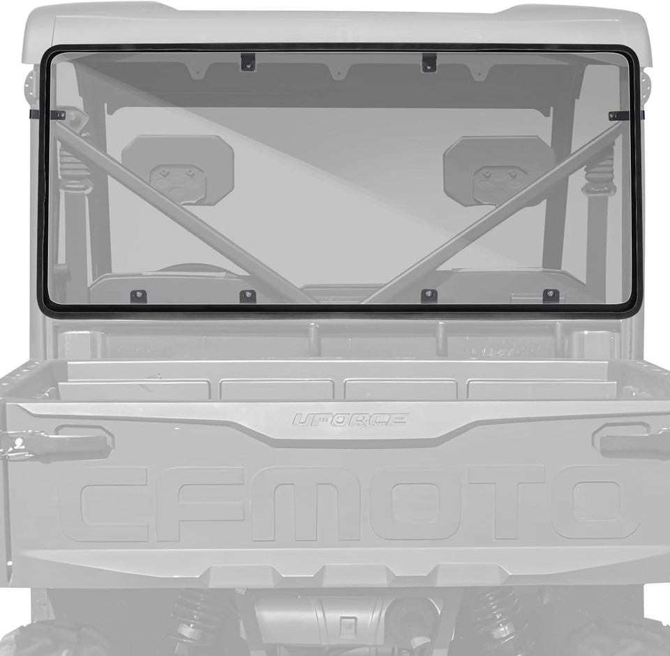 UForce Rear Windshield PC for 2021-2025 CFMOTO UForce 600 Clear Back ...