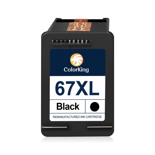 2 PACK 67XL Black Color Inkjet Cartridge for HP Deskjet 2710 2722 2732 ...
