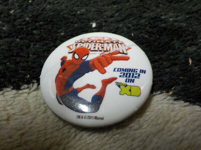 Marvel Ultimate Spider-Man TV Series Pin Pinback Button Badge Disney XD ...