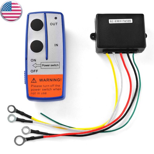 12V Electric Winch Wireless Remote Control System Switch For Truck Jeep ...