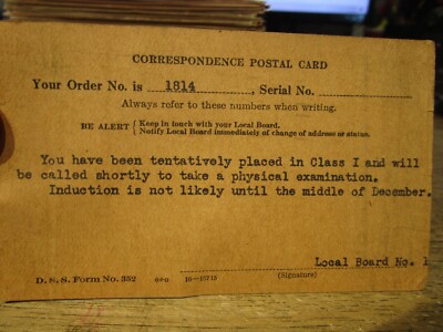 U1 Old OHIO BUSINESS REPLY Postcard Columbus WWII Draft Board Physical ...