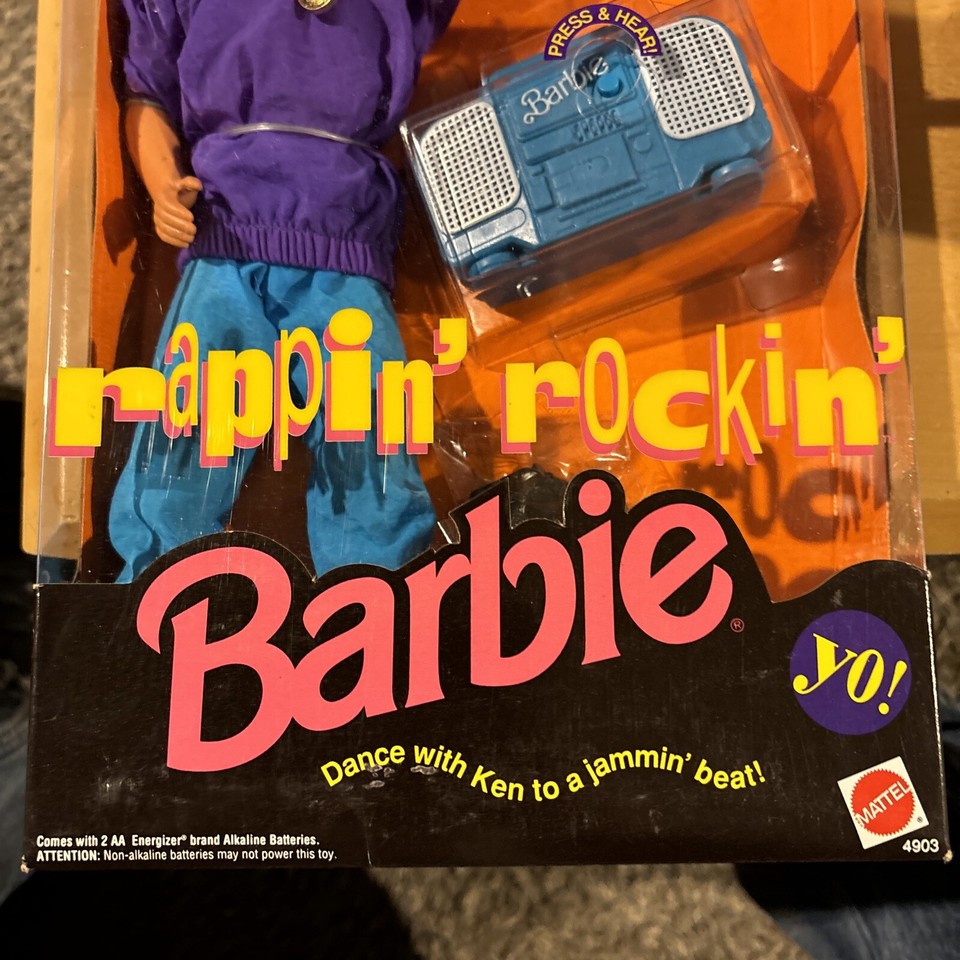Barbie Rappin' Rockin' Ken Doll with Boombox 1991 Mattel No. 4903 NEW ...