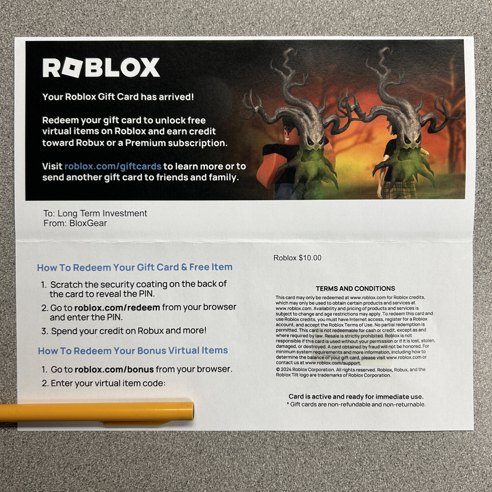 You Pick Roblox Virtual Game Items With Effects Limited Edition Sent By ...