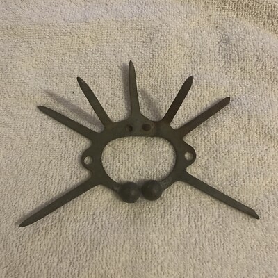 Vintage Cast Iron Calf Weaner 2" Spikes Nose Ring Thorns Goth Steampunk ...