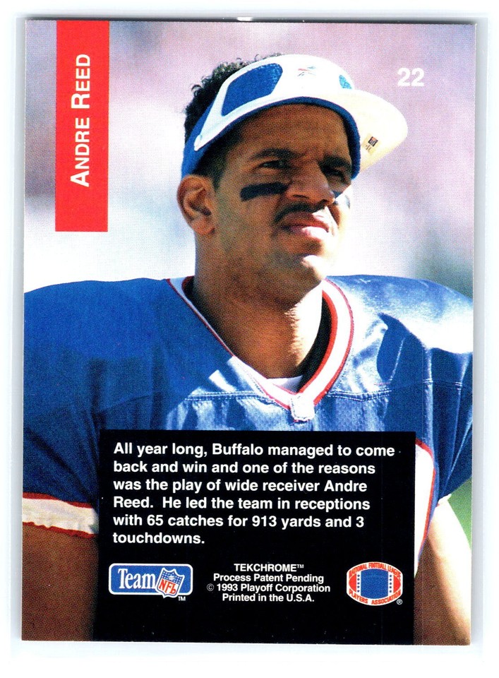 1993 Playoff Football #22 Andre Reed Buffalo Bills | eBay