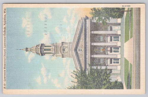 Lawrence Memorial Chapel Lawrence College Appleton Wisconsin Postcard ...