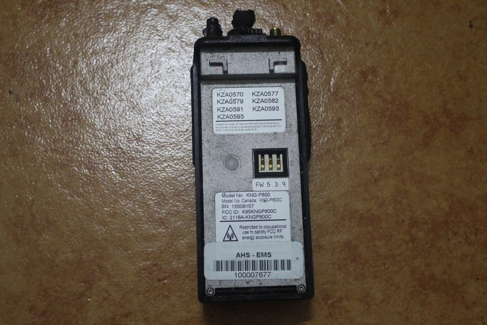USED RELM/BK KNG-P800 P25 Digital 5000 Channel, 3 W Portable Radio, 763 ...