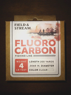 Field & Stream Angler Fluorocarbon Fishing Line Weight 4 LB Test | eBay