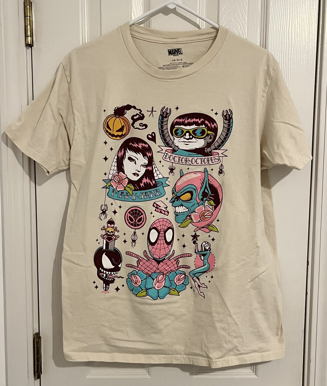 Marvel Spider Tattoo Flash Hot Topic T-Shirt Unisex S… - Gem