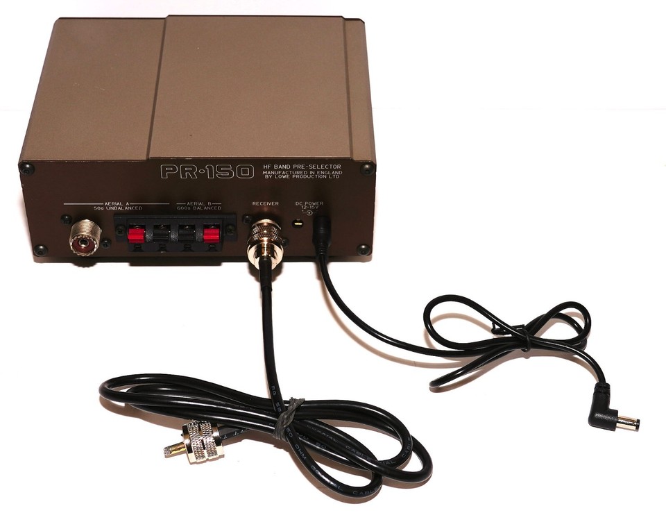 Rare LOWE PR-150 PRESELECTOR / PREAMP + CABLES for the HF-150 RADIO and ...