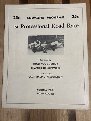 1950s CRA Race Program, Agoura Park Road Course | eBay