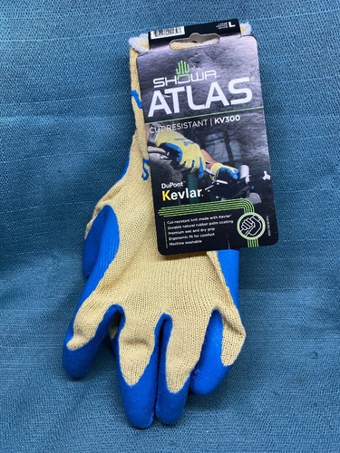 Showa KV300L-09.RT Atlas KV300 Rubber Gloves, Large NEW | eBay