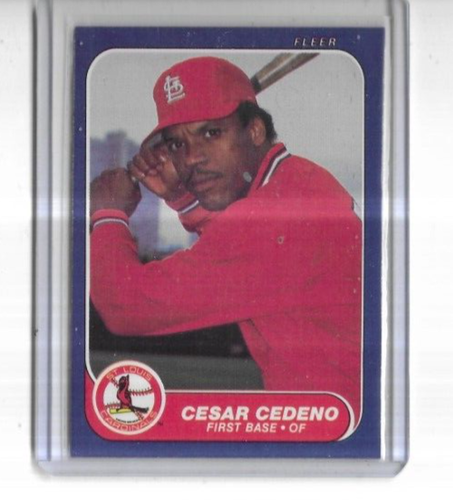 1986 Fleer #29 Cesar Cedeno St. Louis Cardinals | eBay