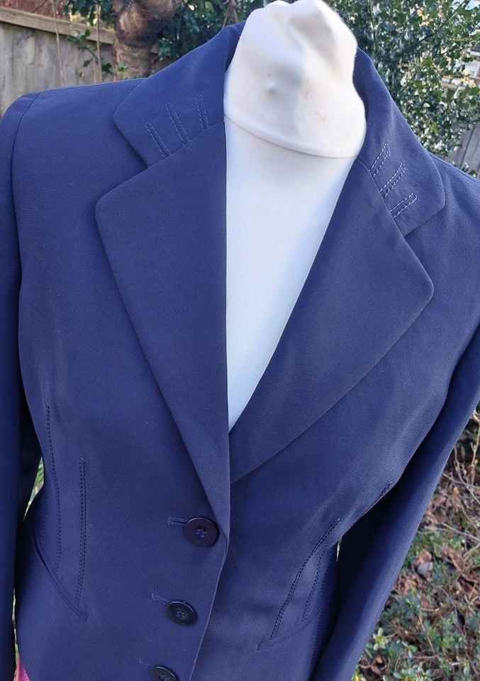 NEW Designer Precis embroidered navy blue formal jacket blazer UK 10 | eBay
