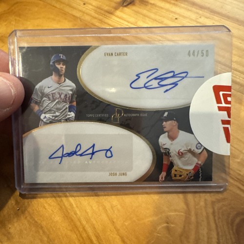 2025 Topps Dynamic Duals Evan Carter & Josh Jung Dual Autograph Card ...
