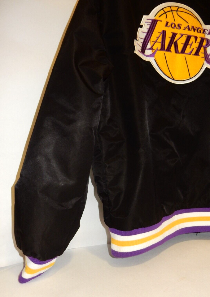 PRIMARK NBA LOS ANGELES LAKERS JACKET BLACK & PURPLE MEN'S MEDIUM ...