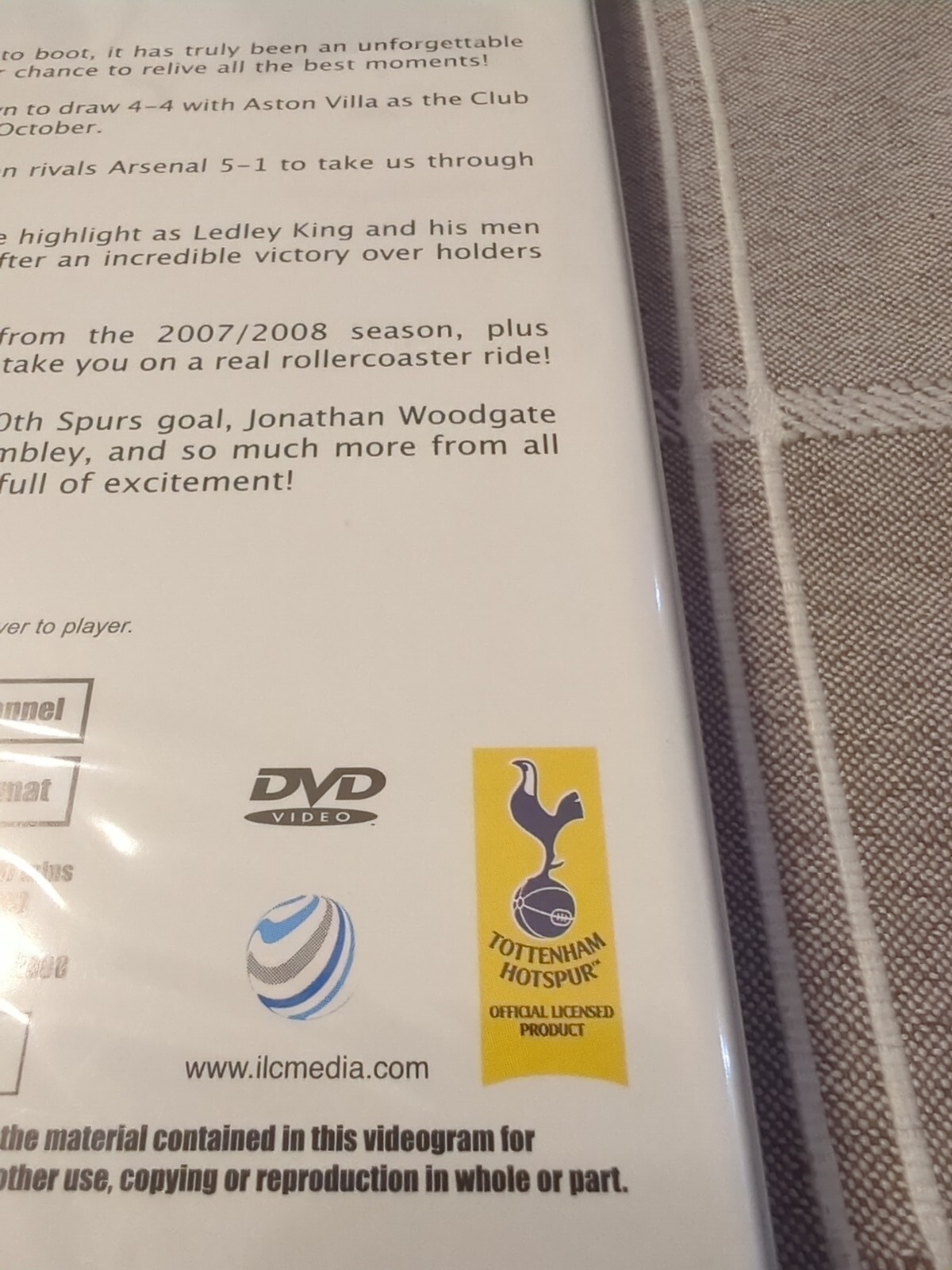Tottenham Hotspur Season Review 2007 - 2008 (DVD, 2008) for sale online ...