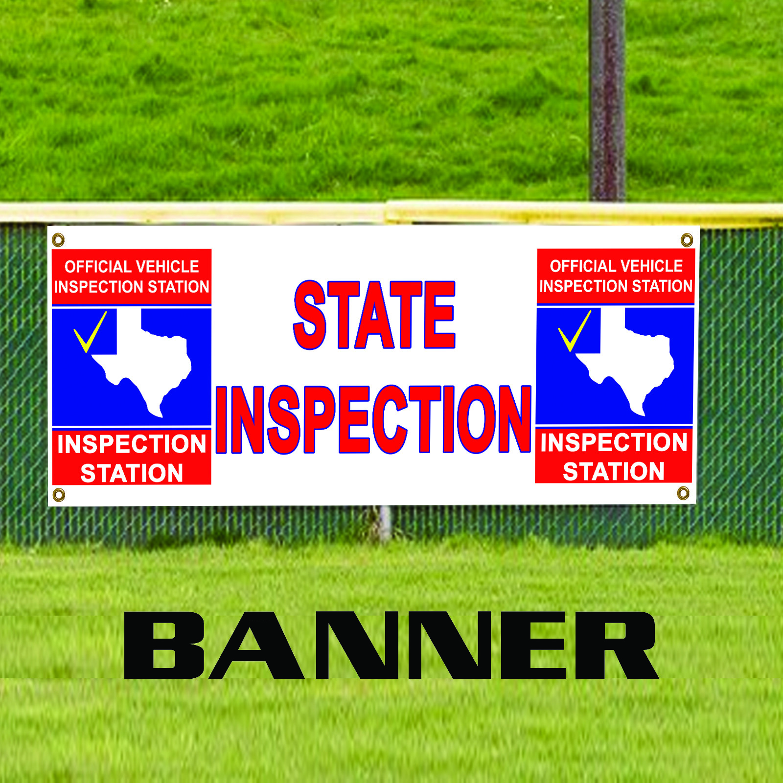 State Inspection Official Vehicle Inspection Station Advertising Banner ...