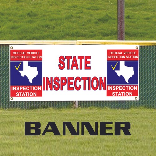 State Inspection Official Vehicle Inspection Station Advertising Banner ...
