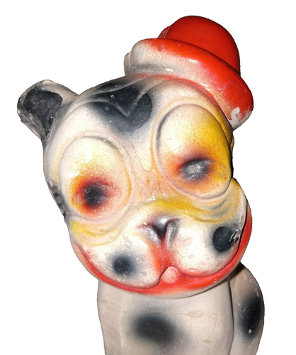 Vintage 1920’s BONZO THE DOG with Derby Hat Carnival Fair 7” Chalkware ...