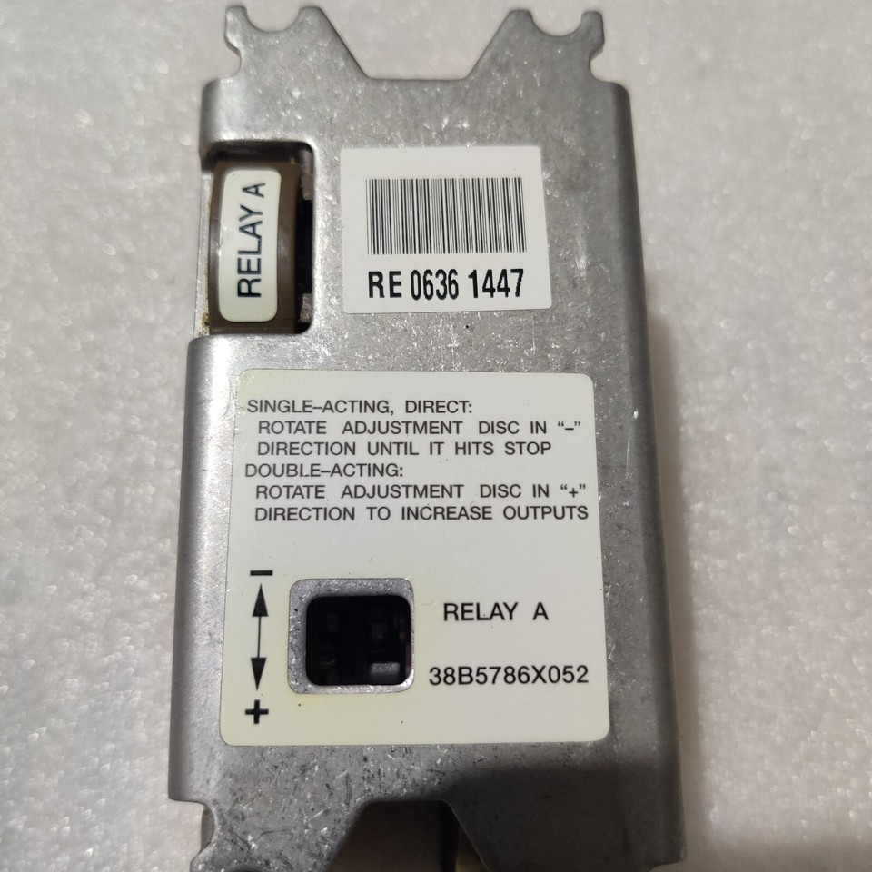 FISHER 38B5786X052 RE0636C 1447 ASSEMBLY DIRECT& DOUBLE ACTING RELAY A ...