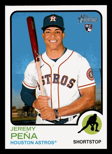 Jeremy Peña RC 2022 Topps Heritage High Number Rookie #629 NM-MINT | eBay