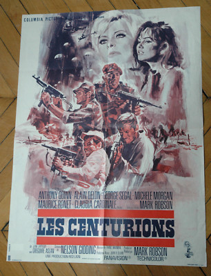 MICHELE MORGAN ALAIN DELON LES CENTURIONS 1966 AFFICHE FRENCH POSTER | eBay
