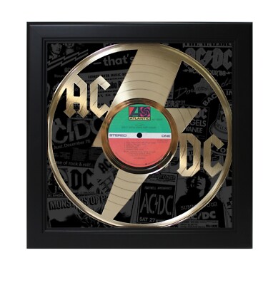 AC/DC Gold or Platinum LP Framed Shadowbox Wall Art Display | eBay
