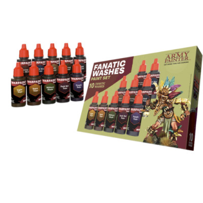 The Army Painter WP8068 - Fanatic Washes Paint Set Colors | eBay