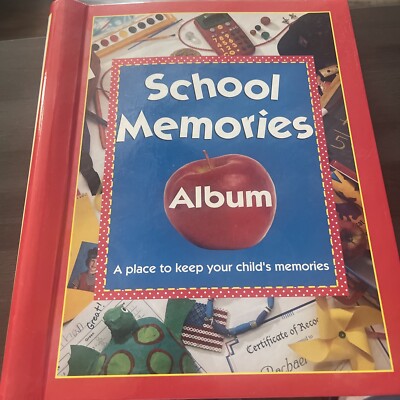 School Memories Keepsake Photo Album Scrapbook Preschool Through 12th ...