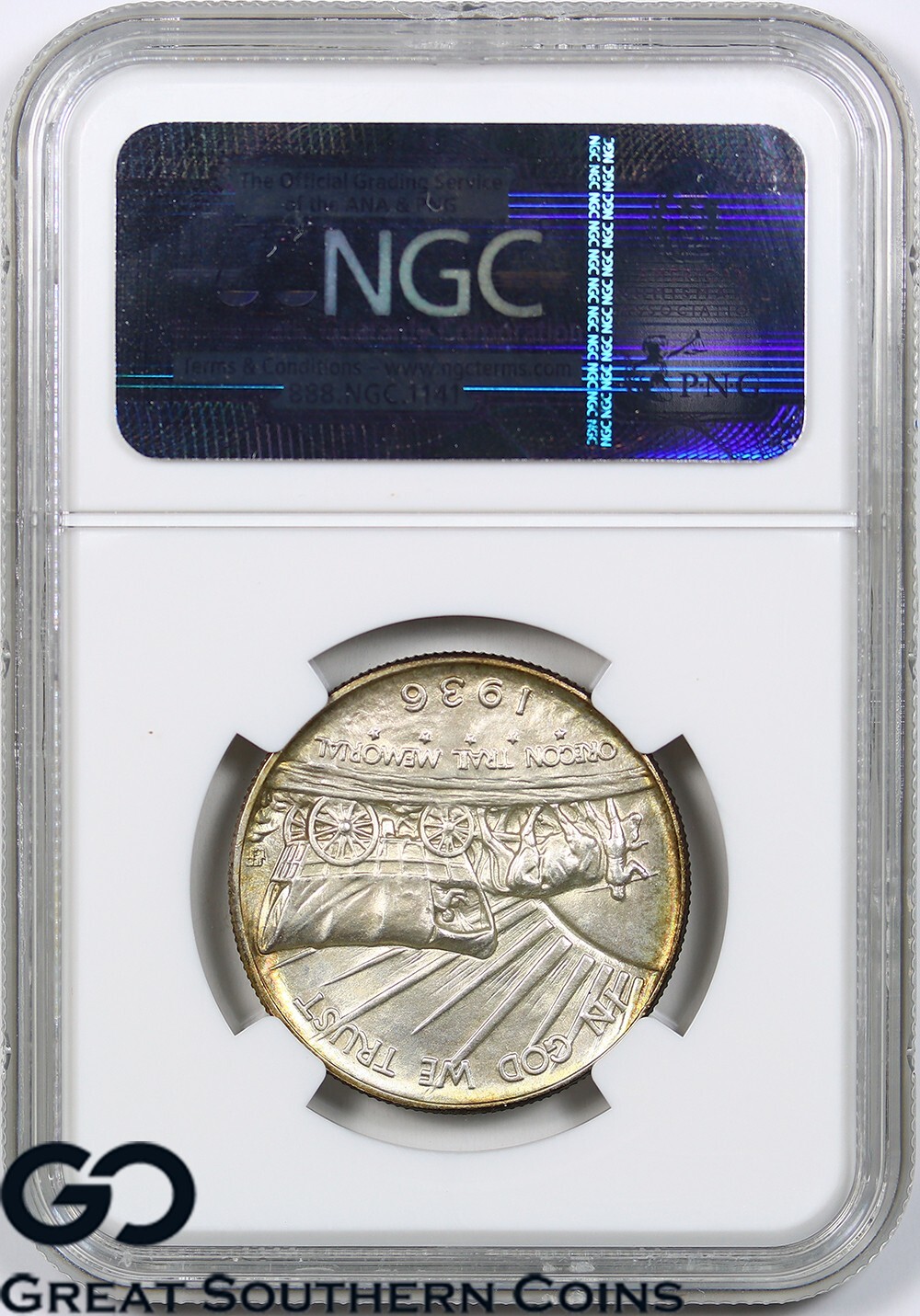 1936 MS67 Oregon Trail Commemorative Half Dollar NGC Mint State 67 ...