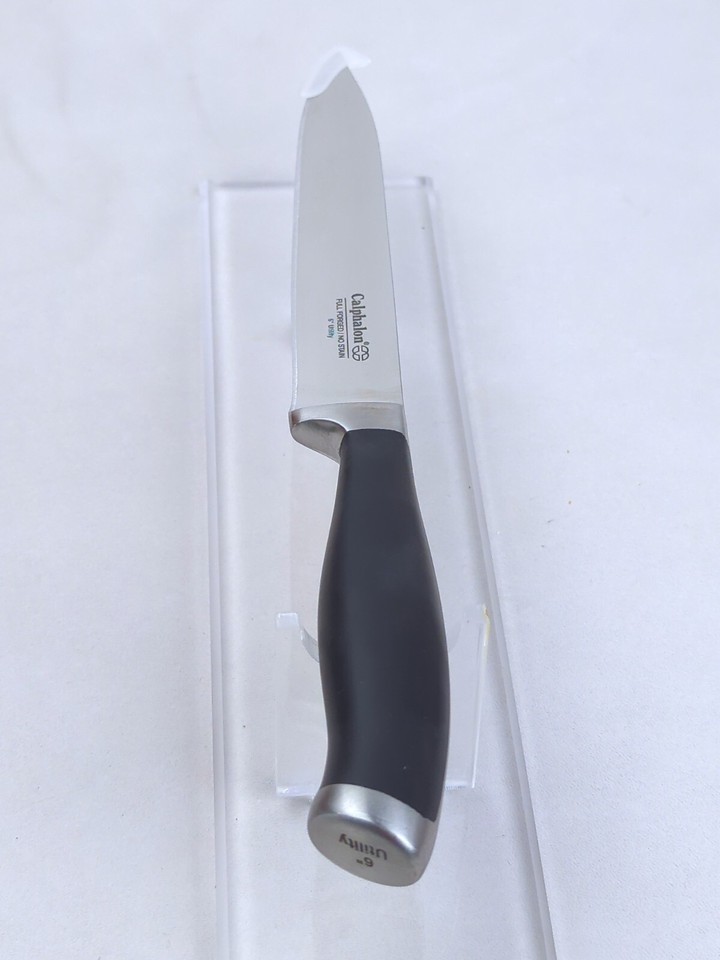 Calphalon CONTEMPORARY 6" UTILITY Knife on FULL-FORGED Satin-Finished ...