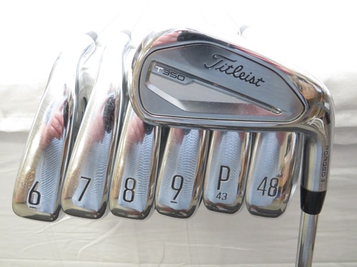 Used Titleist T350 Iron Set 5-PW+48* TT AMT Red R300 Regular Flex Steel ...