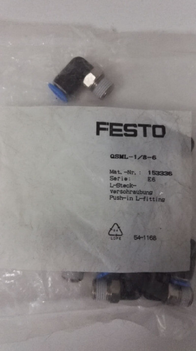 1Bag/10pcs New Festo QSML-1/8-6 153336 Fittings Free Shipping #FES | eBay