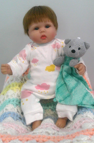 Adorable Reborn Vinyl & Cloth Baby Doll by NPK Collection | eBay