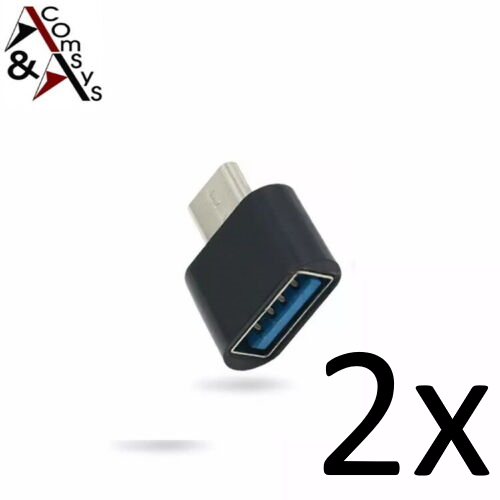2x Adapter OTG USB 3.0 USB A Socket On USB C Type C Plug Samsung Short ...