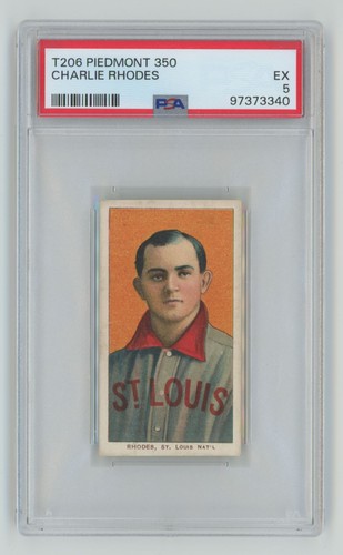 1909 PIEDMONT WHITE BORDER CHARLIE RHODES 97373340 PSA 5 ST. LOUIS ...
