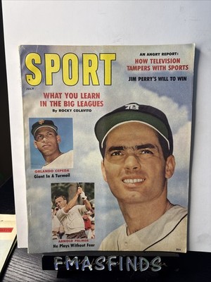Gr1 1961 ROCKY COLAVITO ARNOLD PALMER July SPORT Magazine Newsstand | eBay