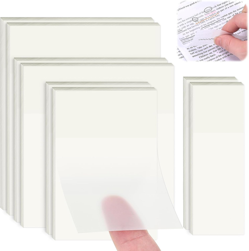 400 Fogli Di Note Adesive Trasparenti,Note Adesive Trasparenti per ...