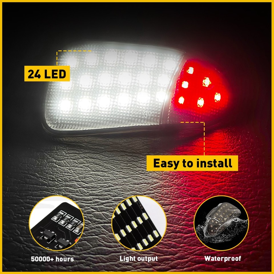 For 1997-03 Ford F150 Regular Cab LED interior Door Panel Lights ...