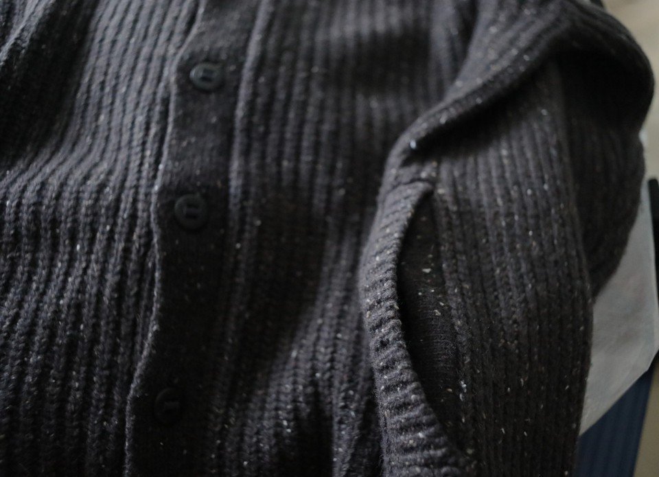 Pendleton Men L Harding Button Lambswool Cardigan Brown w/ Cross ...