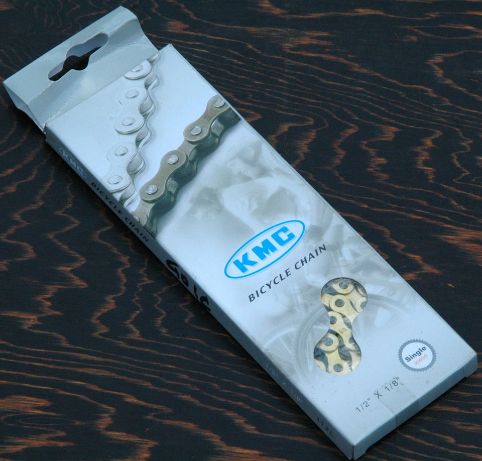 Gold Bicycle Chain 1/2"x1/8" KMC Vintage Schwinn Cruiser Stingray Bike ...