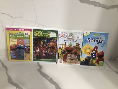Lot of 4 DVDs Sesame Street Elmo DVD Over 2,5 Hours Fun. Sealed | eBay
