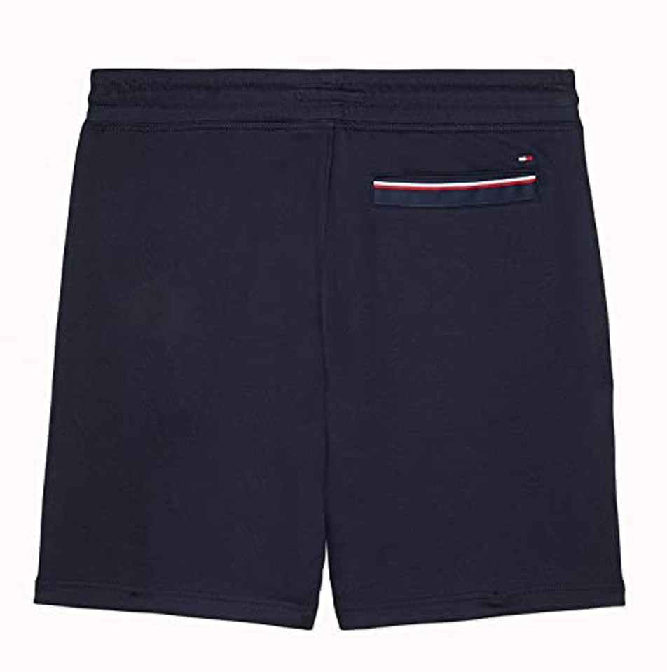 Tommy Hilfiger Men's Navy Blue Adaptive Sweat Short with Draw-Cord ...