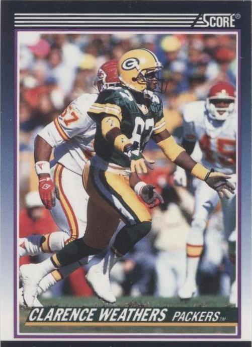 1990 Score - Rookie & Traded (Supplemental) Clarence Weathers #44T for ...